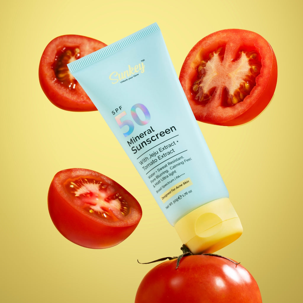 Mineral Sunscreen – SPF 50 With Jeju And Tomato Extract – Sunkey Skincare