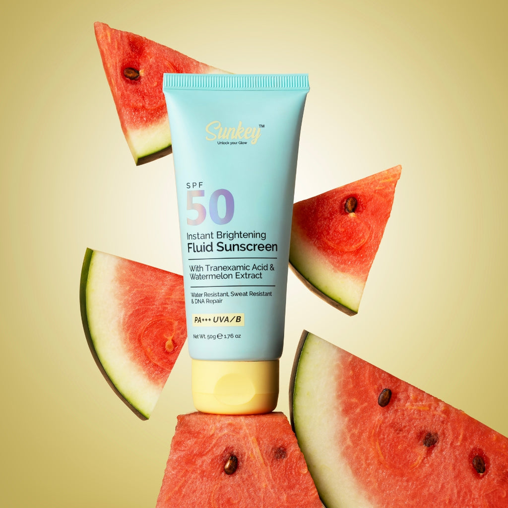 Fluid Sunscreen – SPF 50 With Tranexamic Acid & Watermelon Extract – Sunkey Skincare