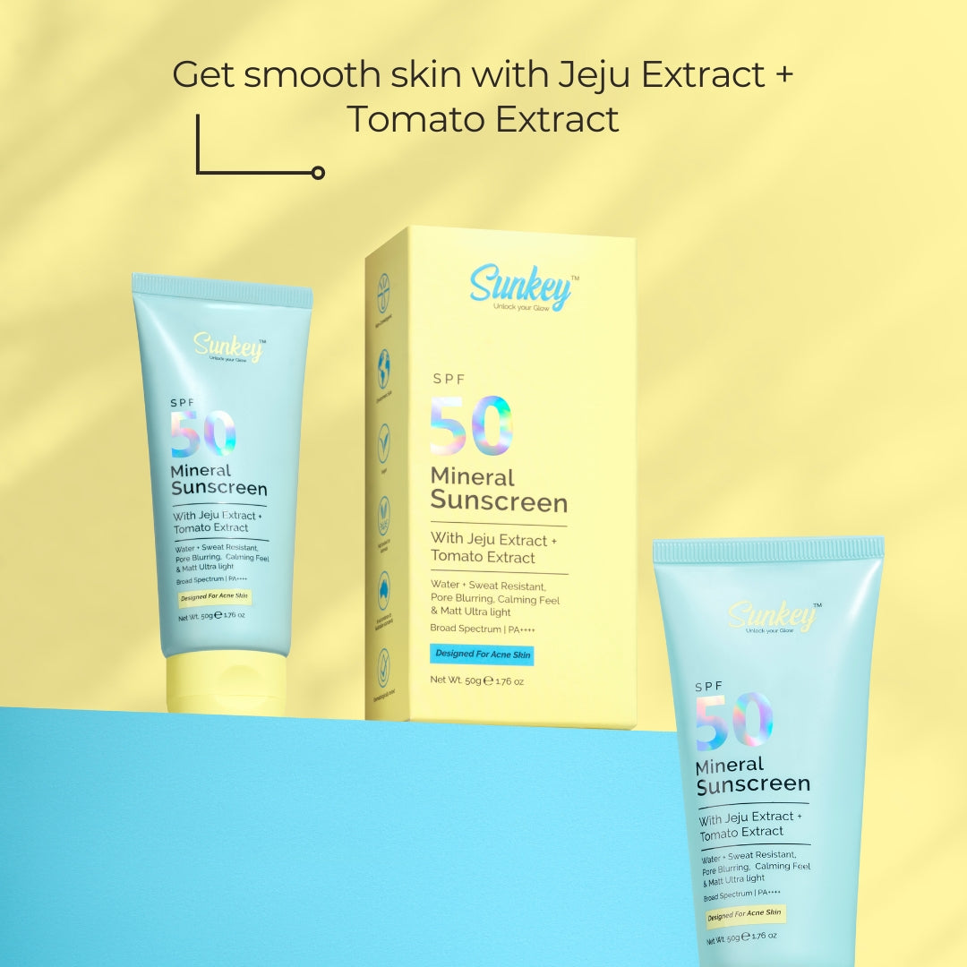 Mineral Sunscreen – SPF 50 With Jeju And Tomato Extract – Sunkey Skincare