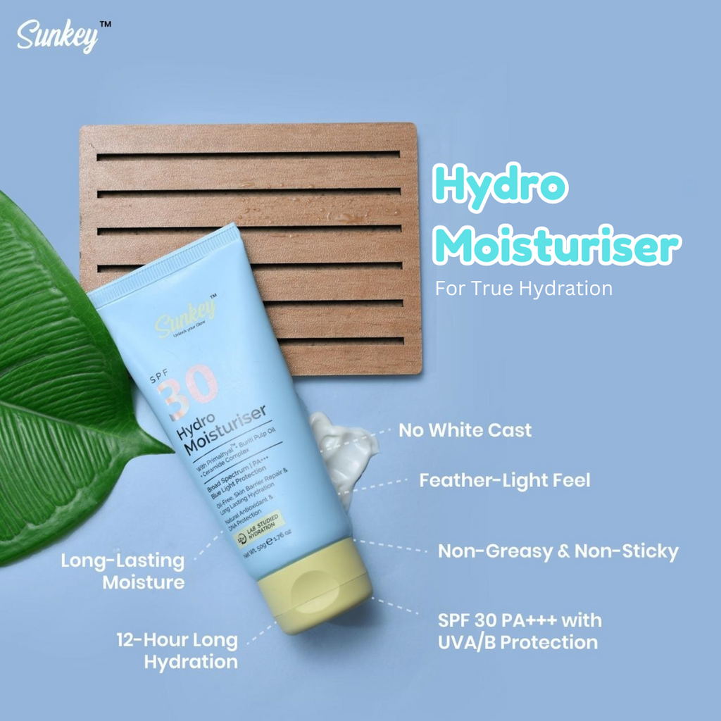 Hydro Moisturiser – SPF 30 With Primalhyal, Ceramide Complex & Buriti – Sunkey Skincare